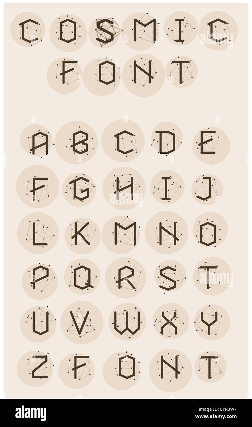 Abstract polygonal letter in Cosmic style Stock Vector Image & Art - Alamy