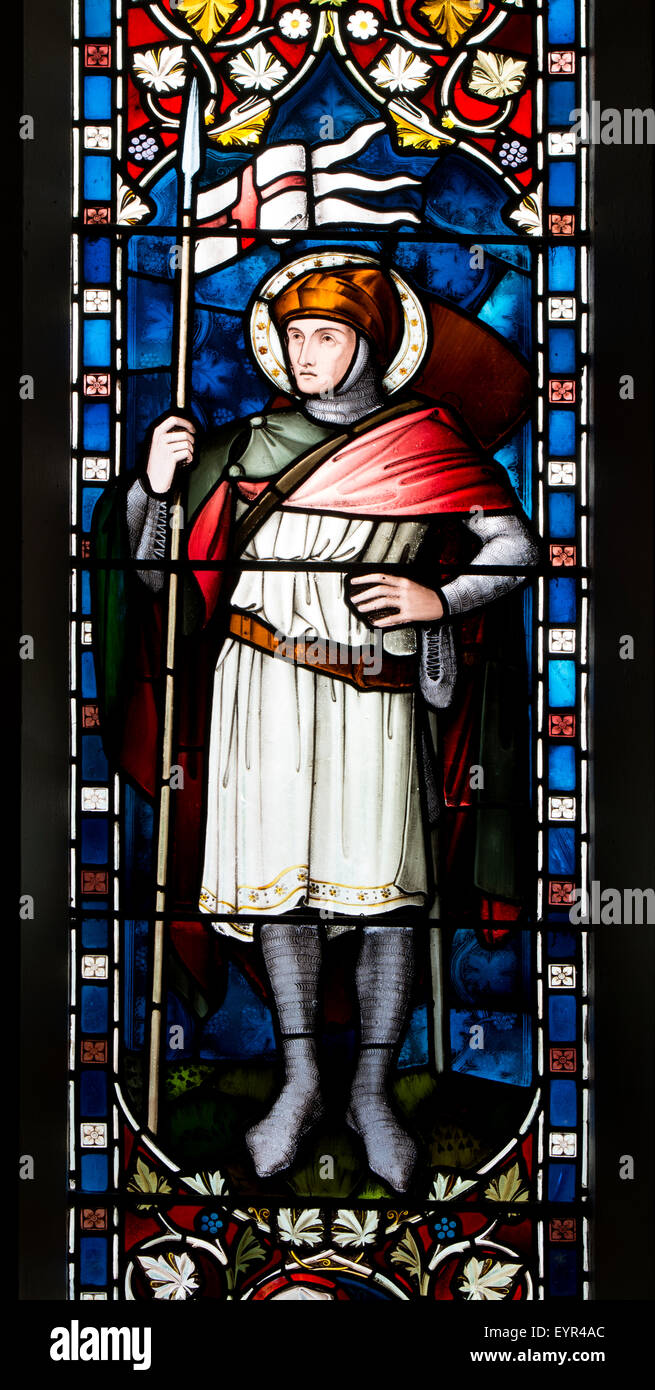 Saint george stained glass window hi-res stock photography and images ...