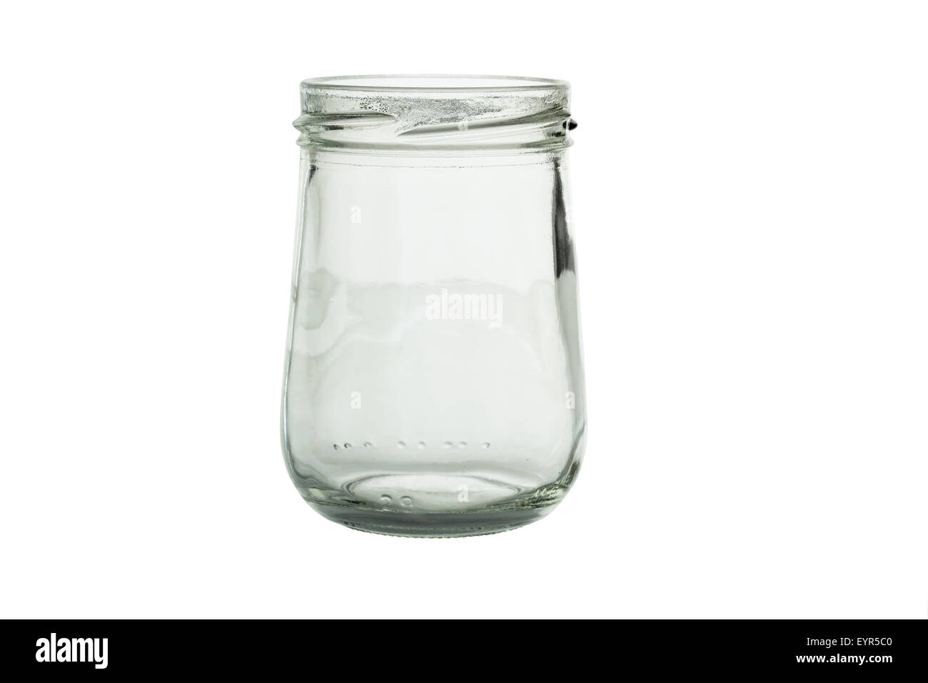 Glass jar isolated on white background and clipping path Stock Photo ...