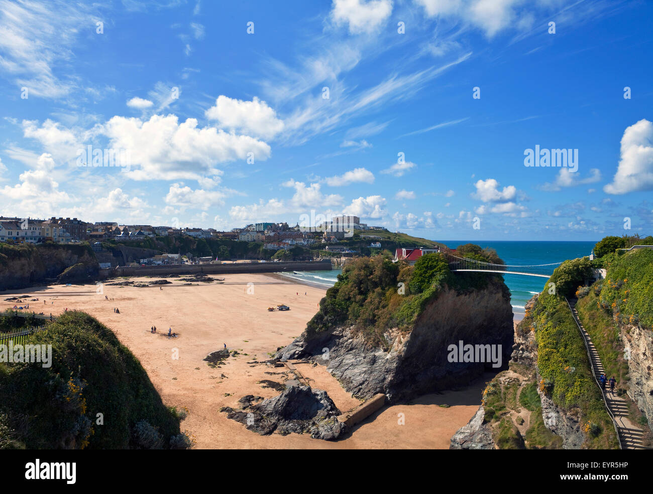 The Island on Towan Beach, Newquay, Cornwall, England Stock Photo - Alamy