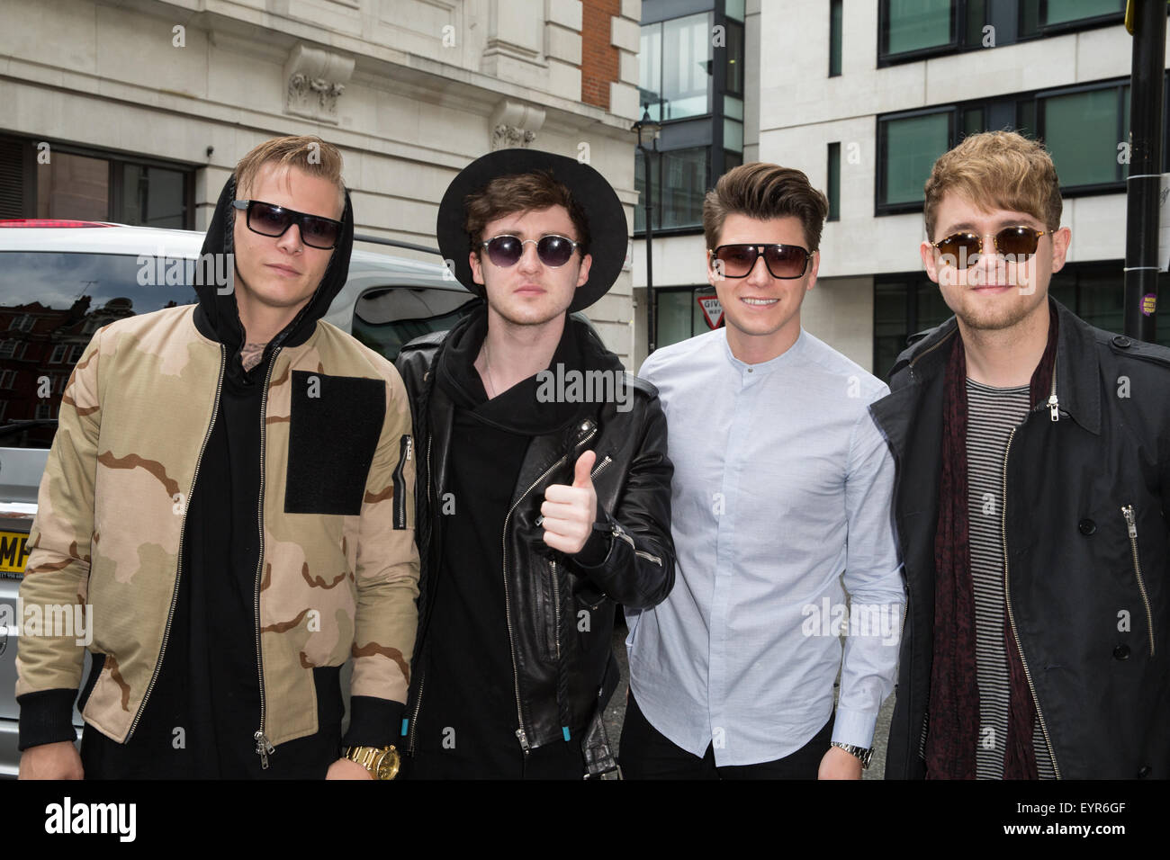 Celebrities at the BBC Radio 2 Featuring: Rixton, Jake Roche, Charley ...