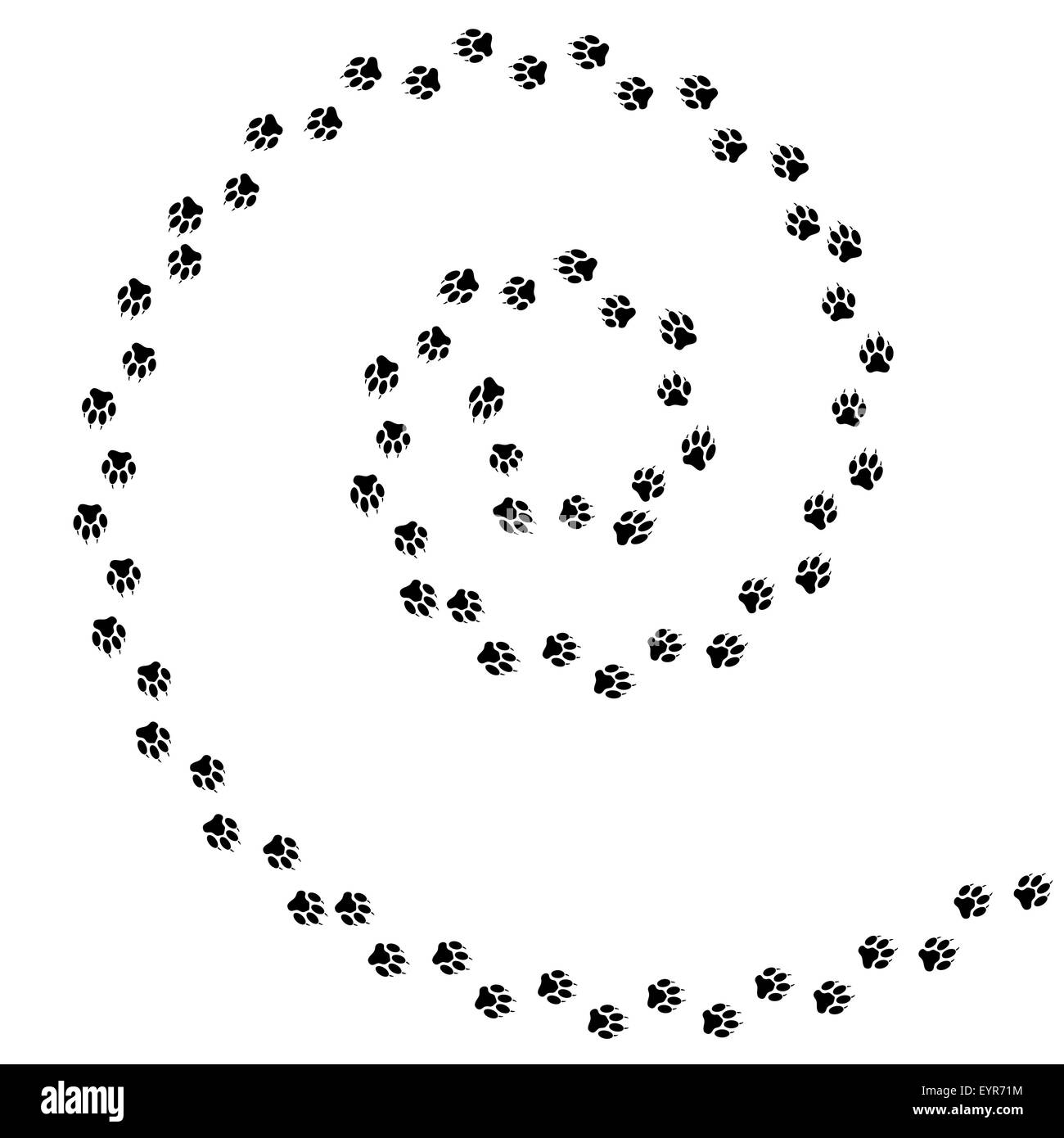 Foot of the spiral Cut Out Stock Images & Pictures - Alamy