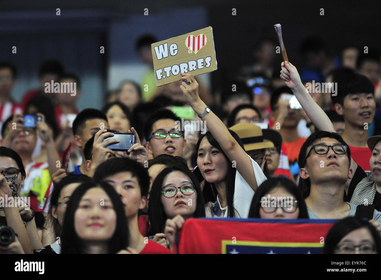 Shanghai, People's Republic of China. 3rd Aug, 2015. fans during his ...