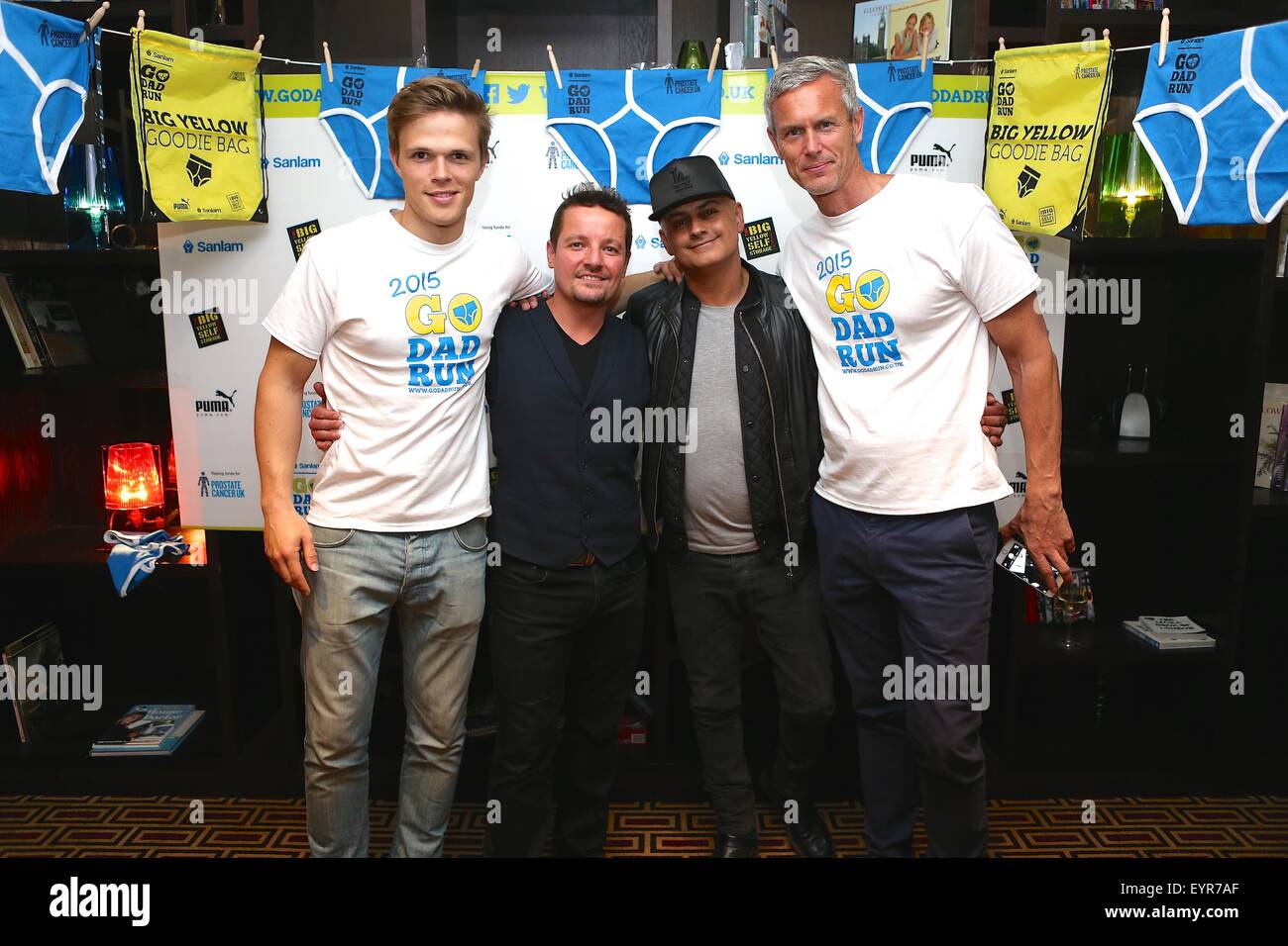 The Sanlam Go Dad Run launch party - Arrivlas Featuring: Dan Olsen, Luc ...