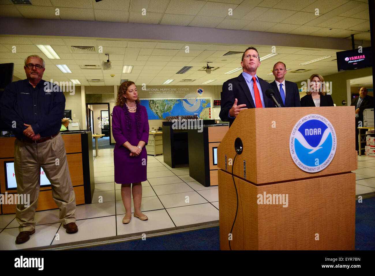 News conference for the start of hurricane season at NOAA’s National ...
