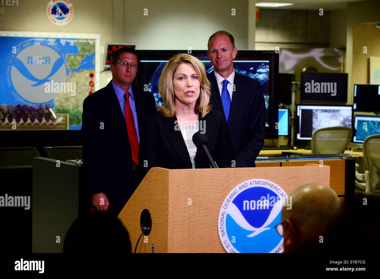 News conference for the start of hurricane season at NOAA’s National ...