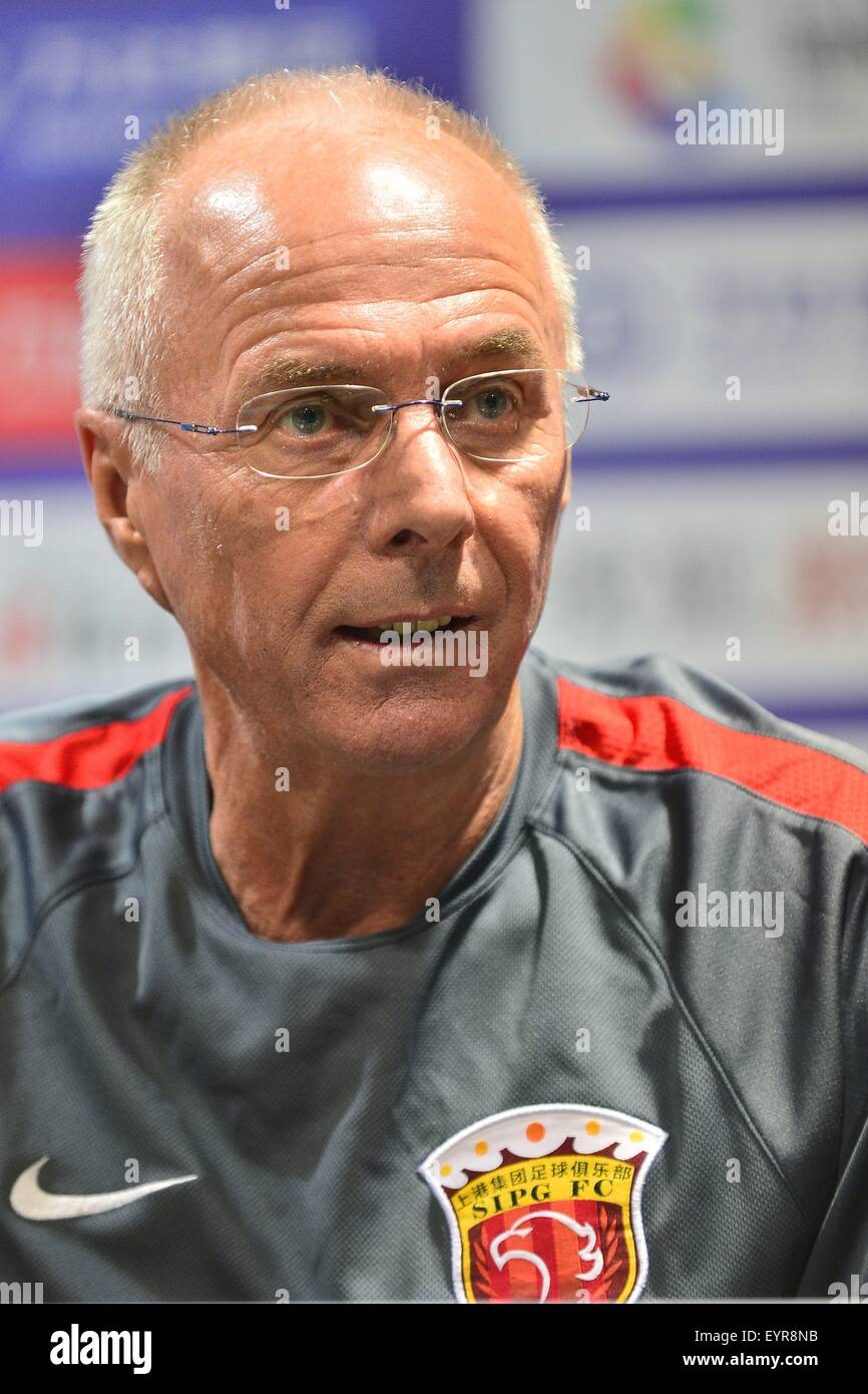 Shanghai, People's Republic of China. 3rd Aug, 2015. Sven-Goran ...