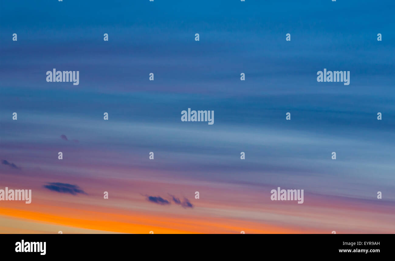 Color spectrum of sunset sky Stock Photo - Alamy