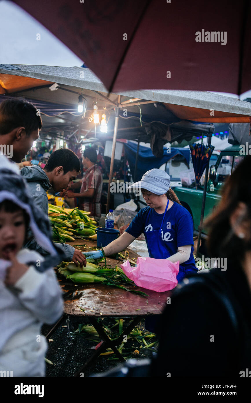 Cameron Highland night market Stock Photo - Alamy