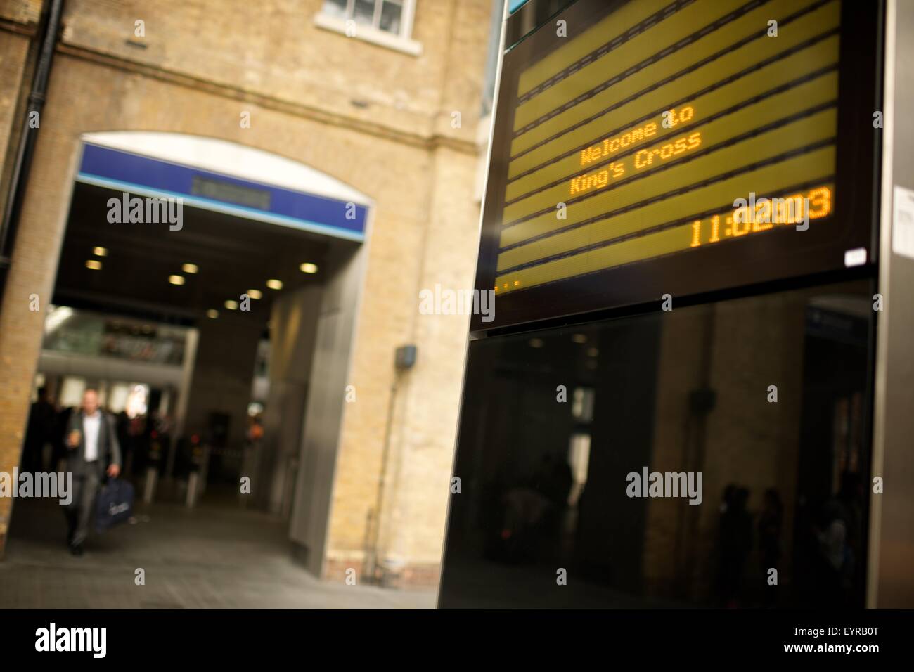 Kings cross railway station in london hi-res stock photography and ...