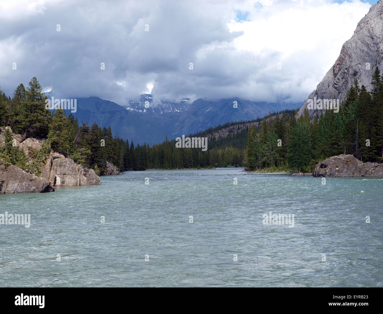 Bow River, Banff, Alberta, Canada Stock Photo - Alamy