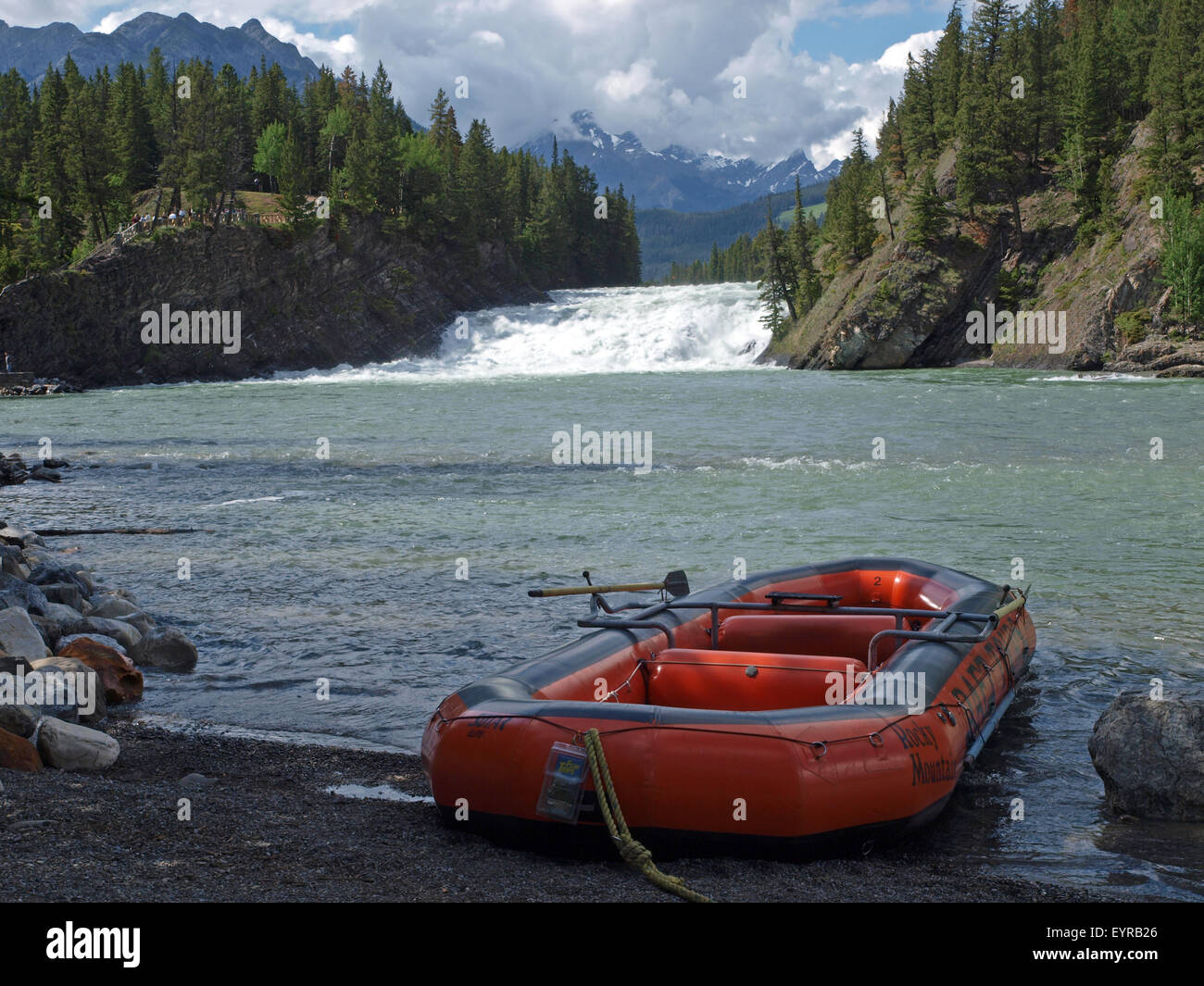 Bow River, Banff, Alberta, Canada Stock Photo - Alamy
