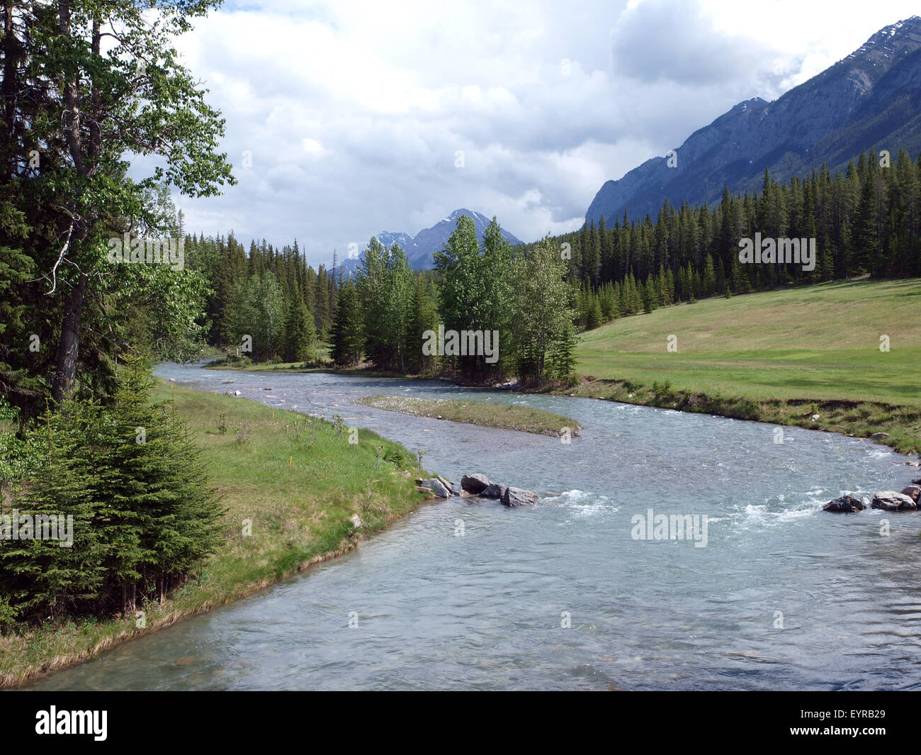 Bow River, Banff, Alberta, Canada Stock Photo - Alamy