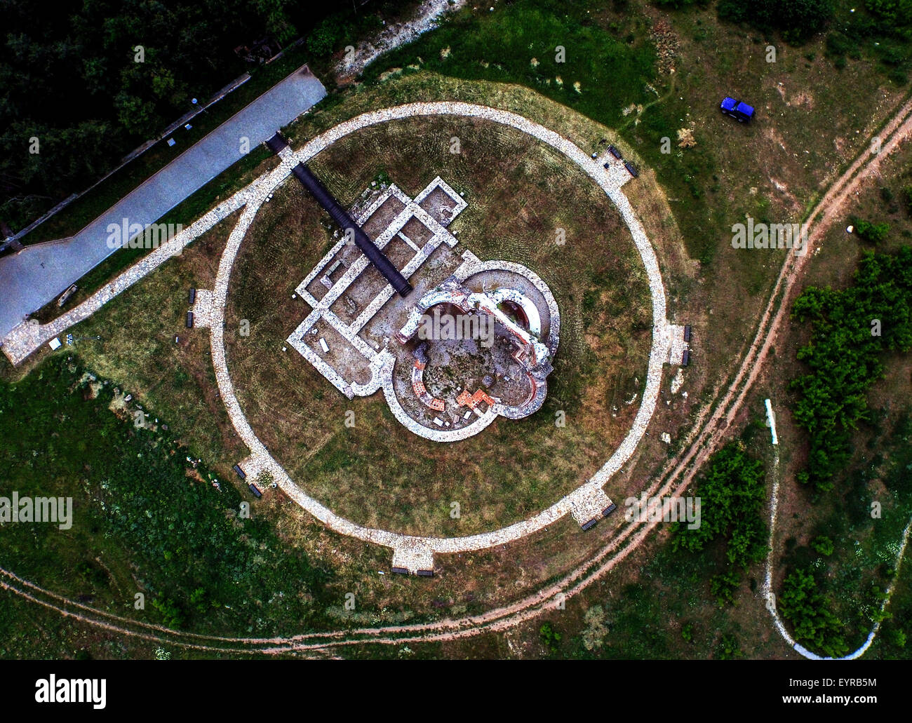 The Red Church is a large, partially preserved late Roman-early ...