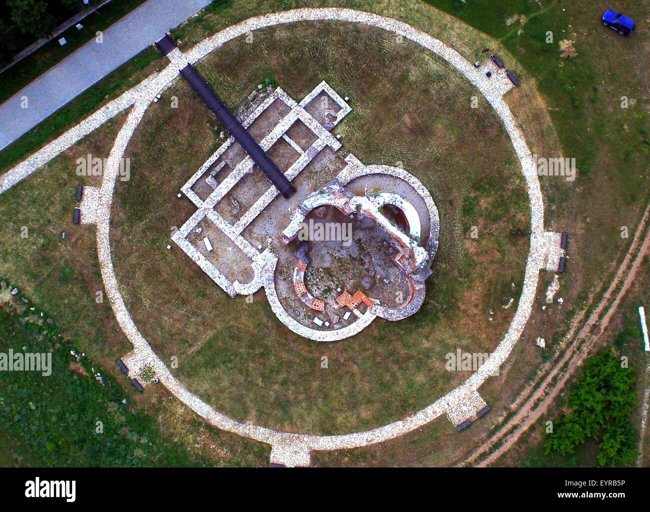 The Red Church is a large, partially preserved late Roman-early ...