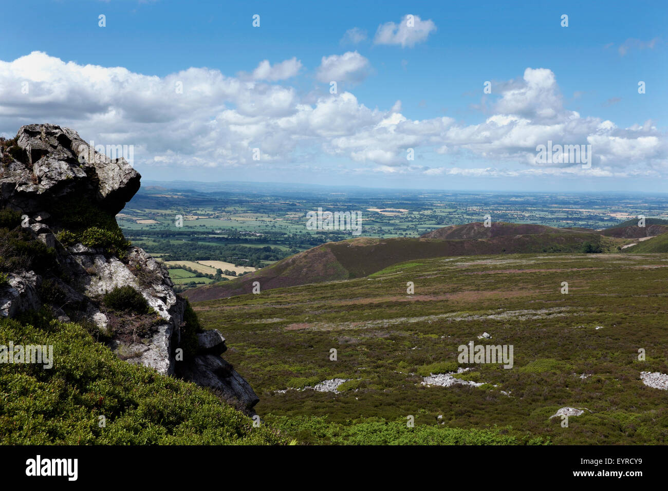 Landscape on the Stiperstones, Shropshire, England, UK Stock Photo - Alamy