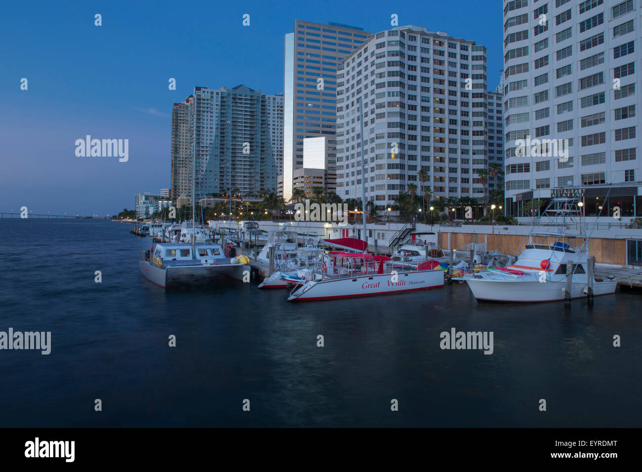 BRICKELL SKYLINE DOWNTOWN MIAMI FLORIDA USA Stock Photo - Alamy
