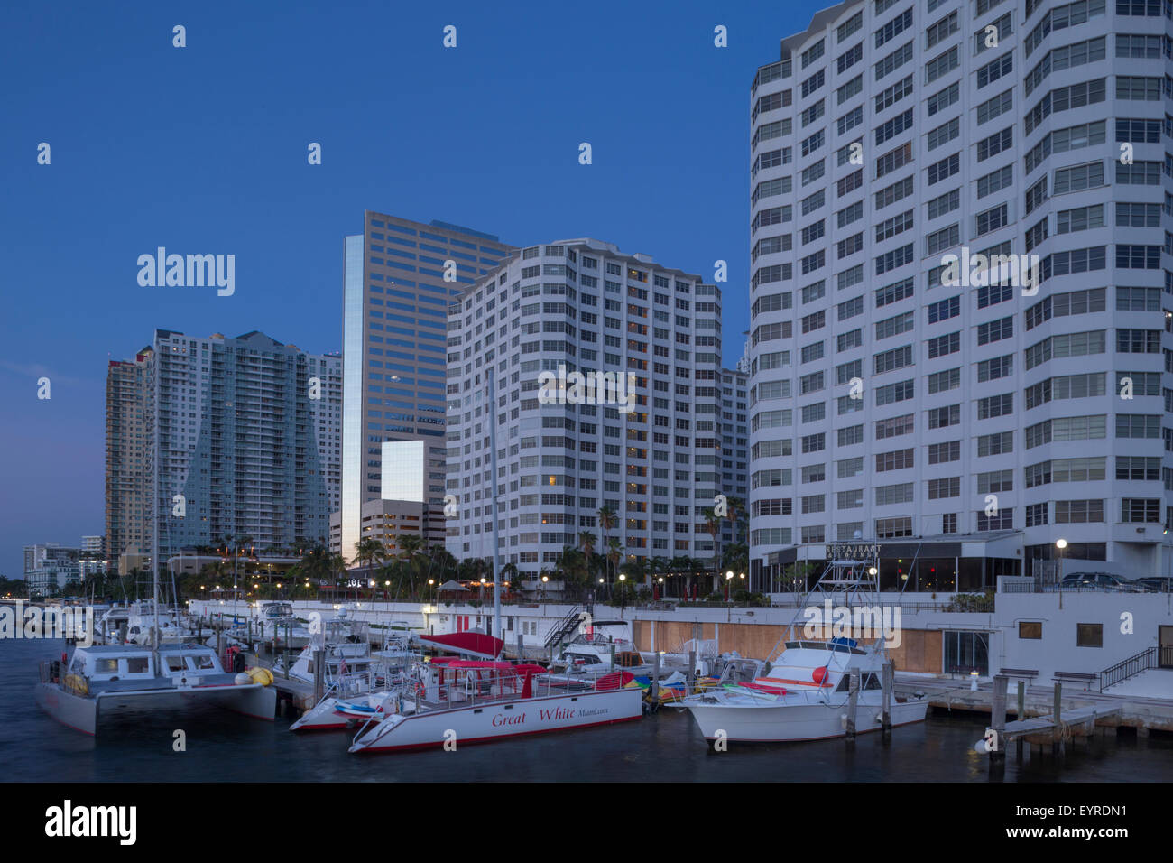 BRICKELL SKYLINE DOWNTOWN MIAMI FLORIDA USA Stock Photo - Alamy