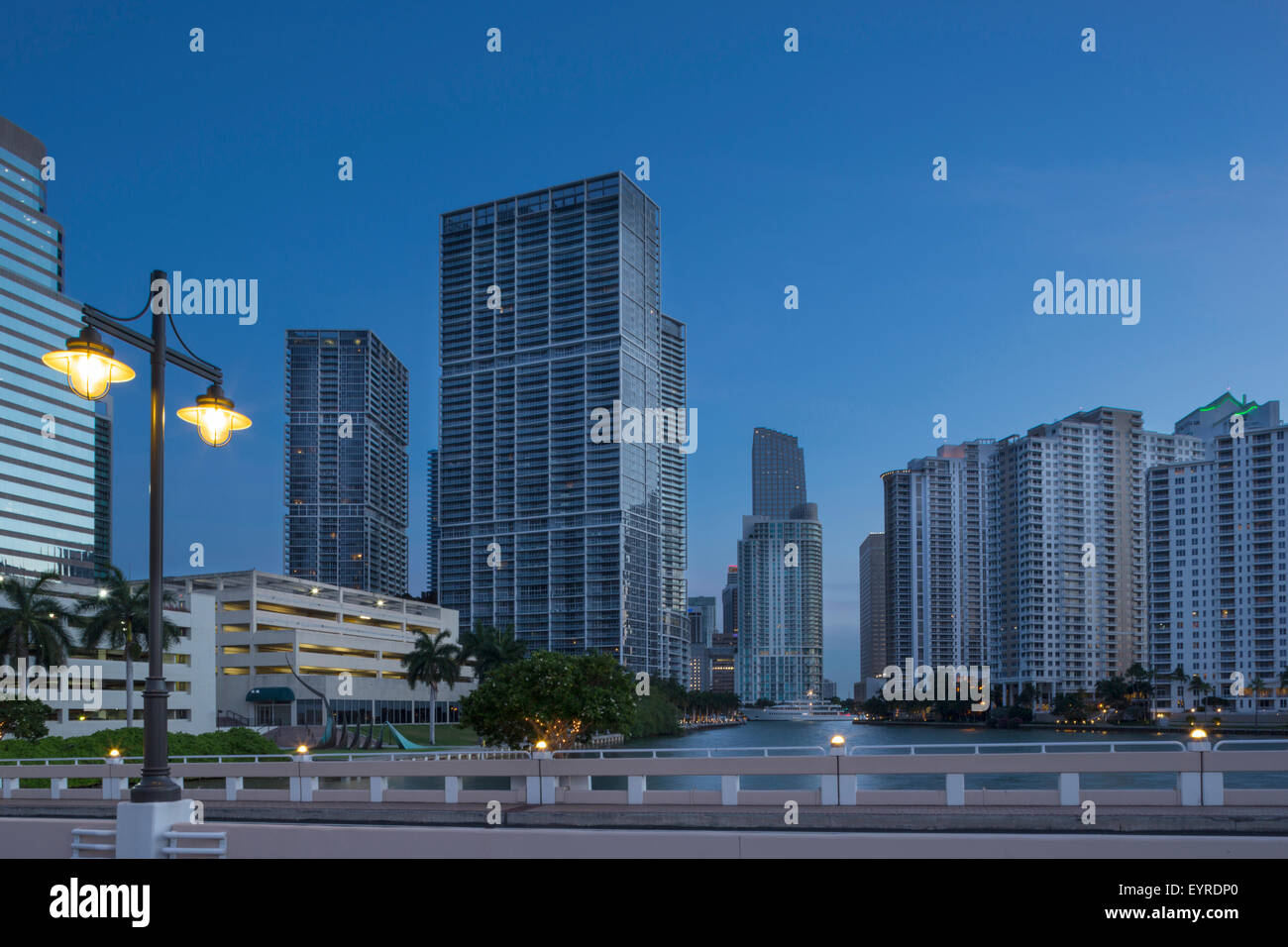 BRICKELL SKYLINE DOWNTOWN MIAMI FLORIDA USA Stock Photo - Alamy