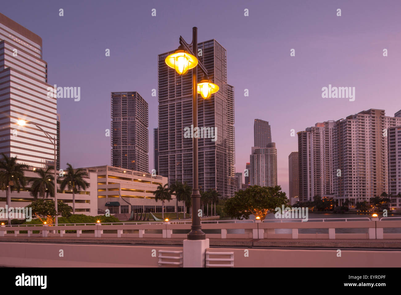 BRICKELL SKYLINE DOWNTOWN MIAMI FLORIDA USA Stock Photo - Alamy