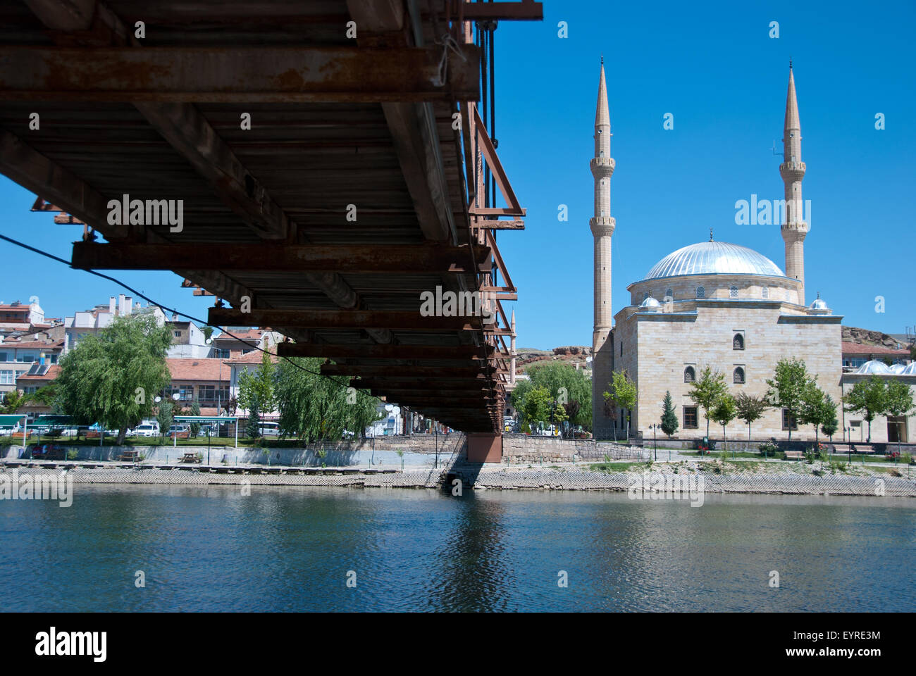Bridge and mosque in Avanos, Turkey Stock Photo - Alamy