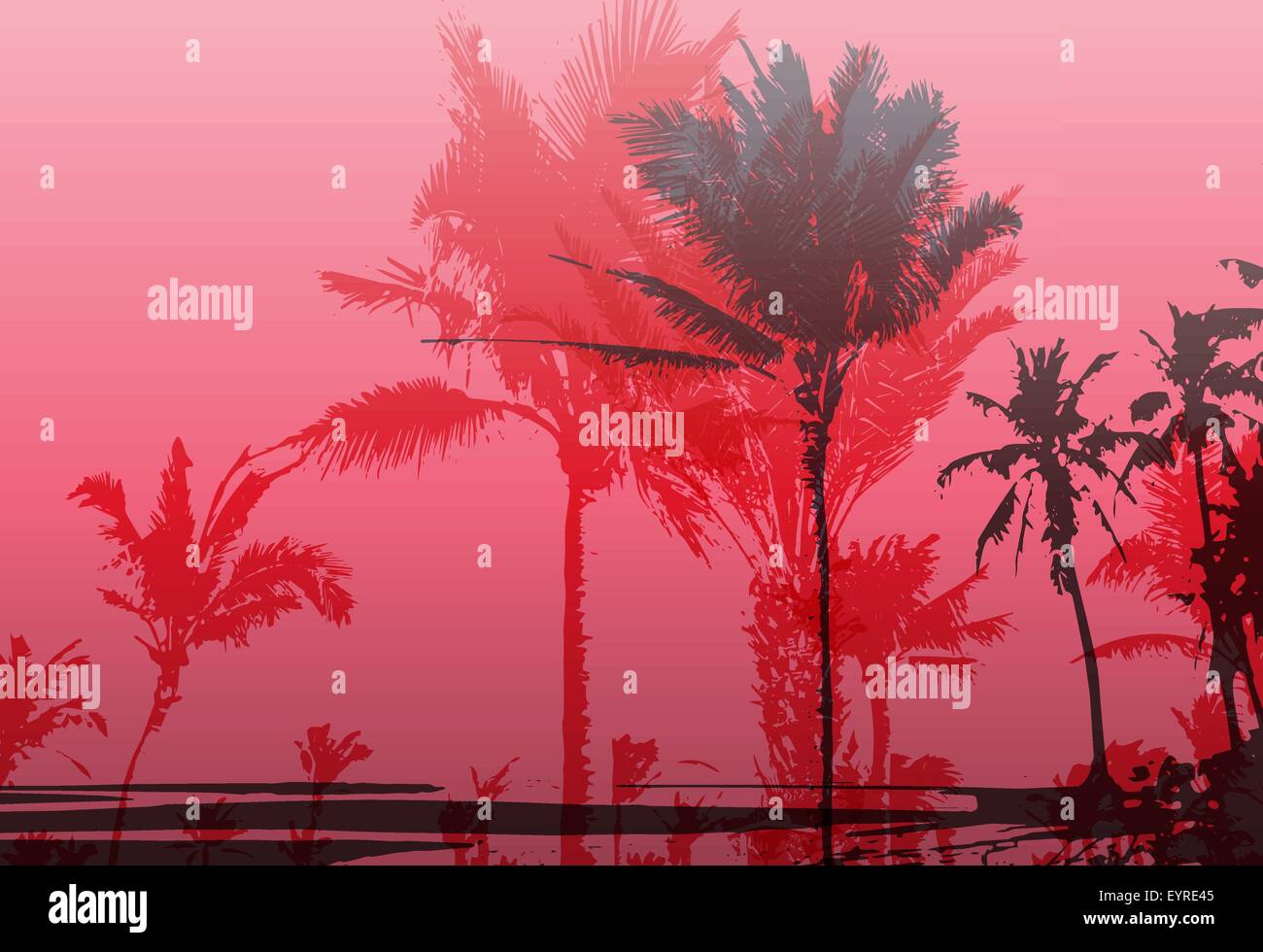 Palm tree print Stock Vector Image & Art - Alamy