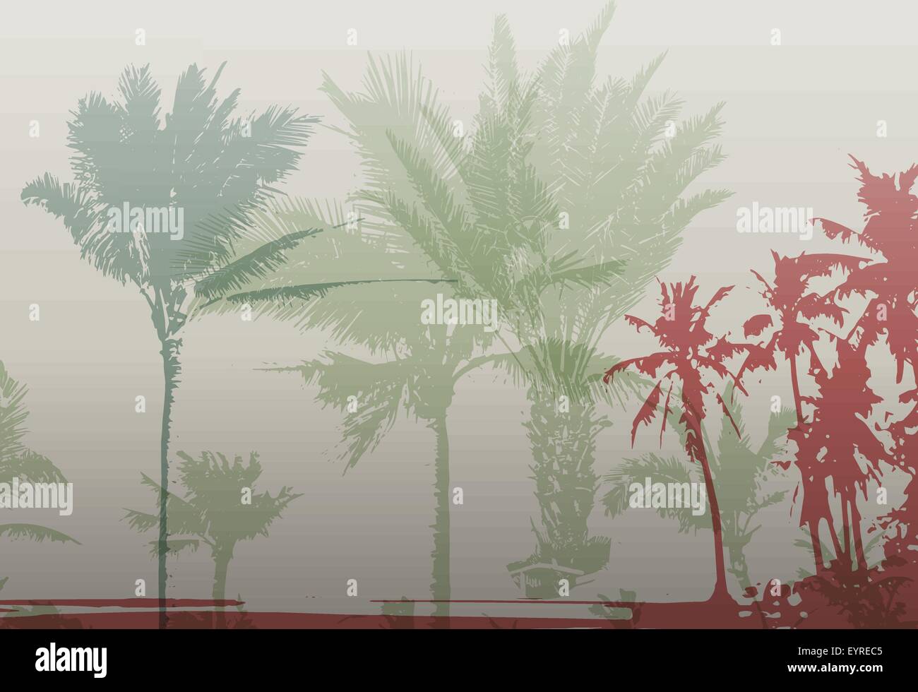 Palm tree print Stock Vector Image & Art - Alamy