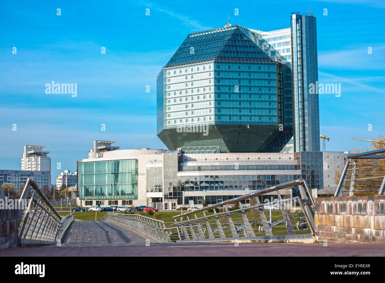 National library of Belarus in Minsk Stock Photo - Alamy