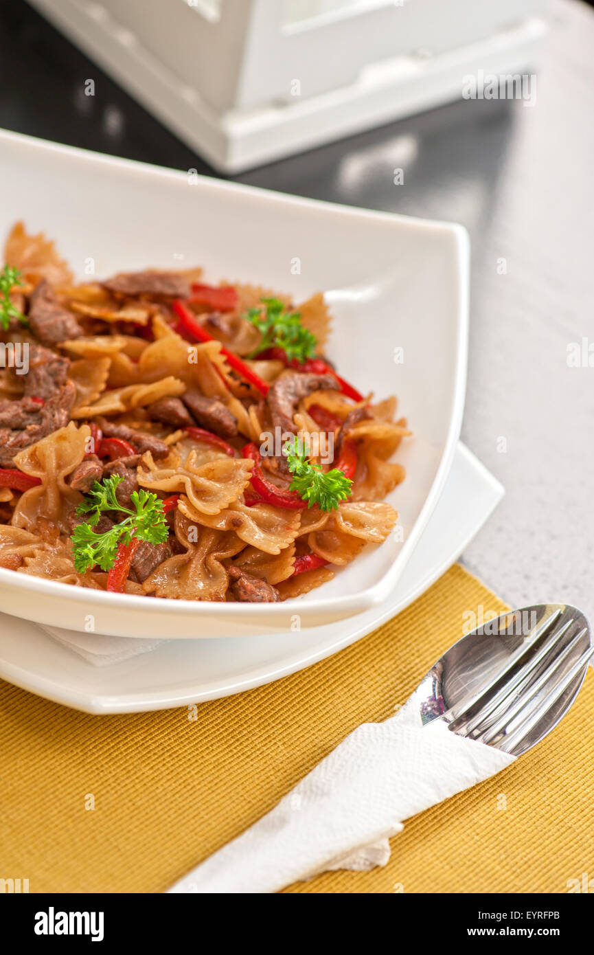 Whole wheat pasta bolognese hi-res stock photography and images - Alamy