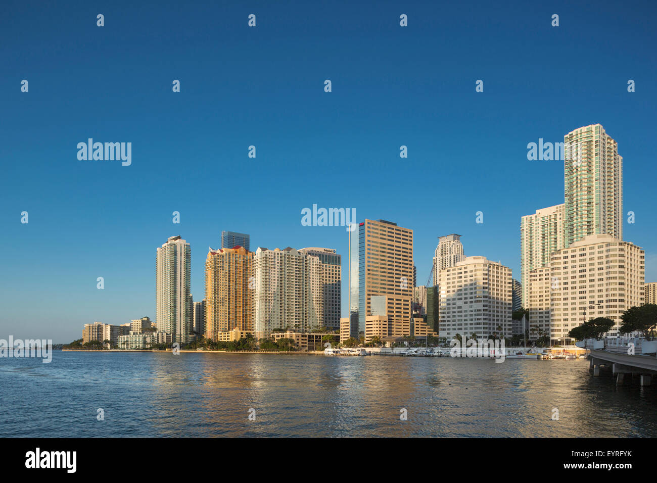 BRICKELL SKYLINE DOWNTOWN MIAMI FLORIDA USA Stock Photo - Alamy