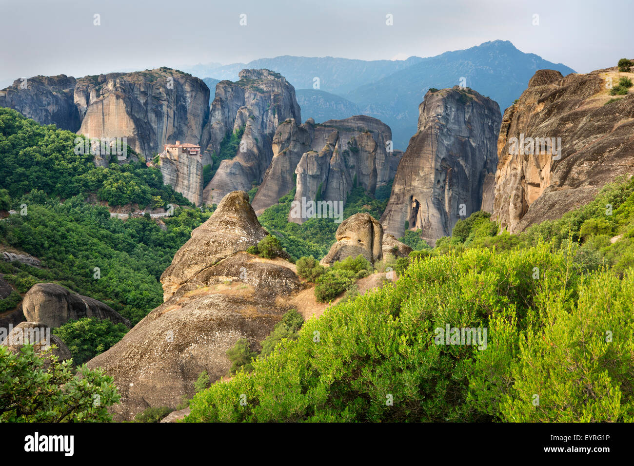 Monastery roussanou hi-res stock photography and images - Alamy