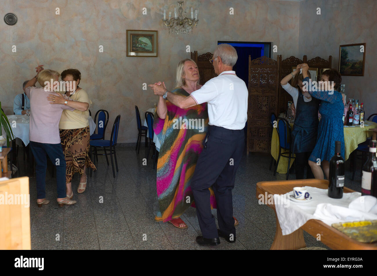 Tea Dance, Lago d'Orta, Lake Orta, Italy. July 2015 A Sunday afternoon ...
