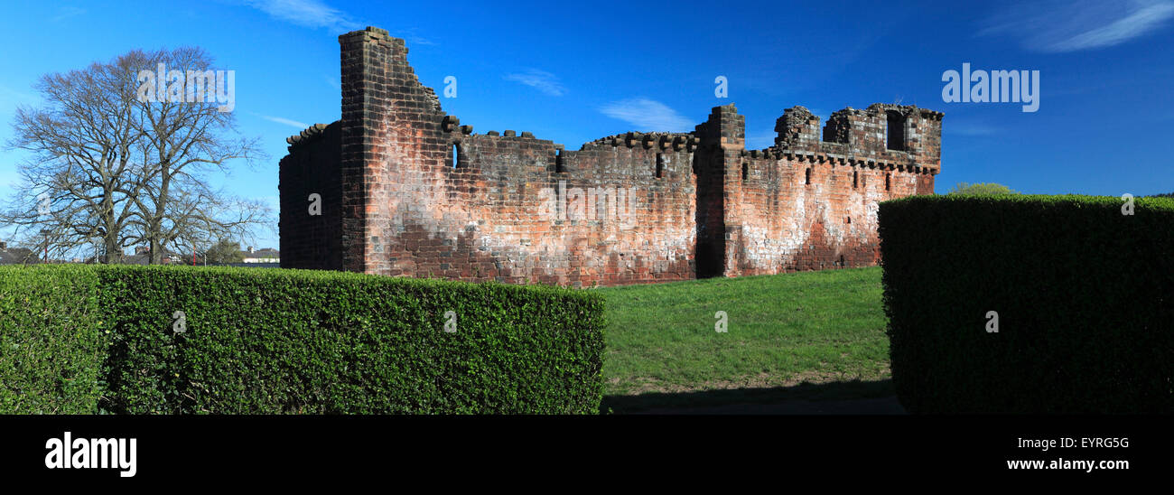 The ruins of Penrith Castle, English Heritage, Penrith town, Cumbria ...