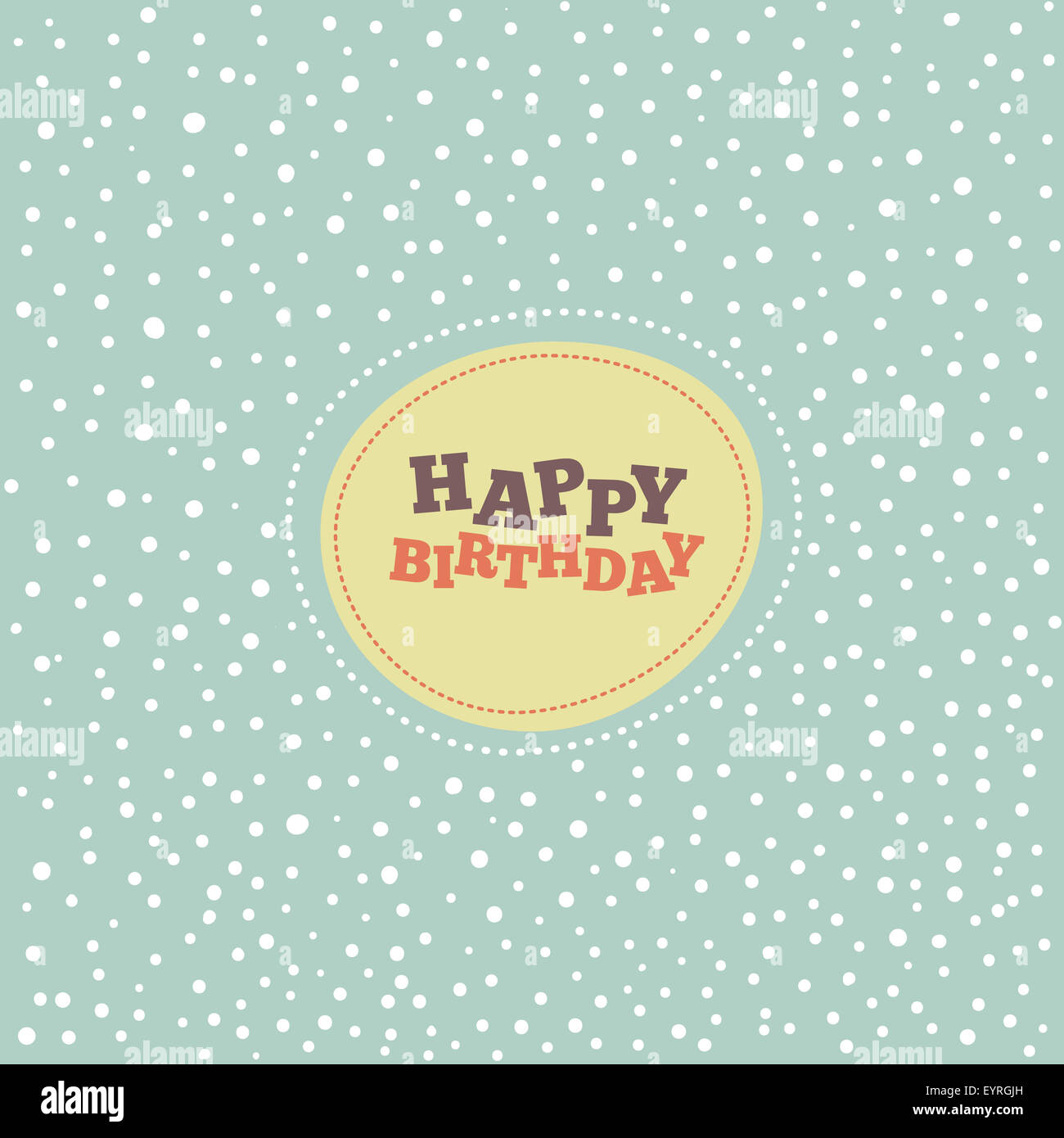 Vector illustration of retro-styled birthday design element Stock Photo ...