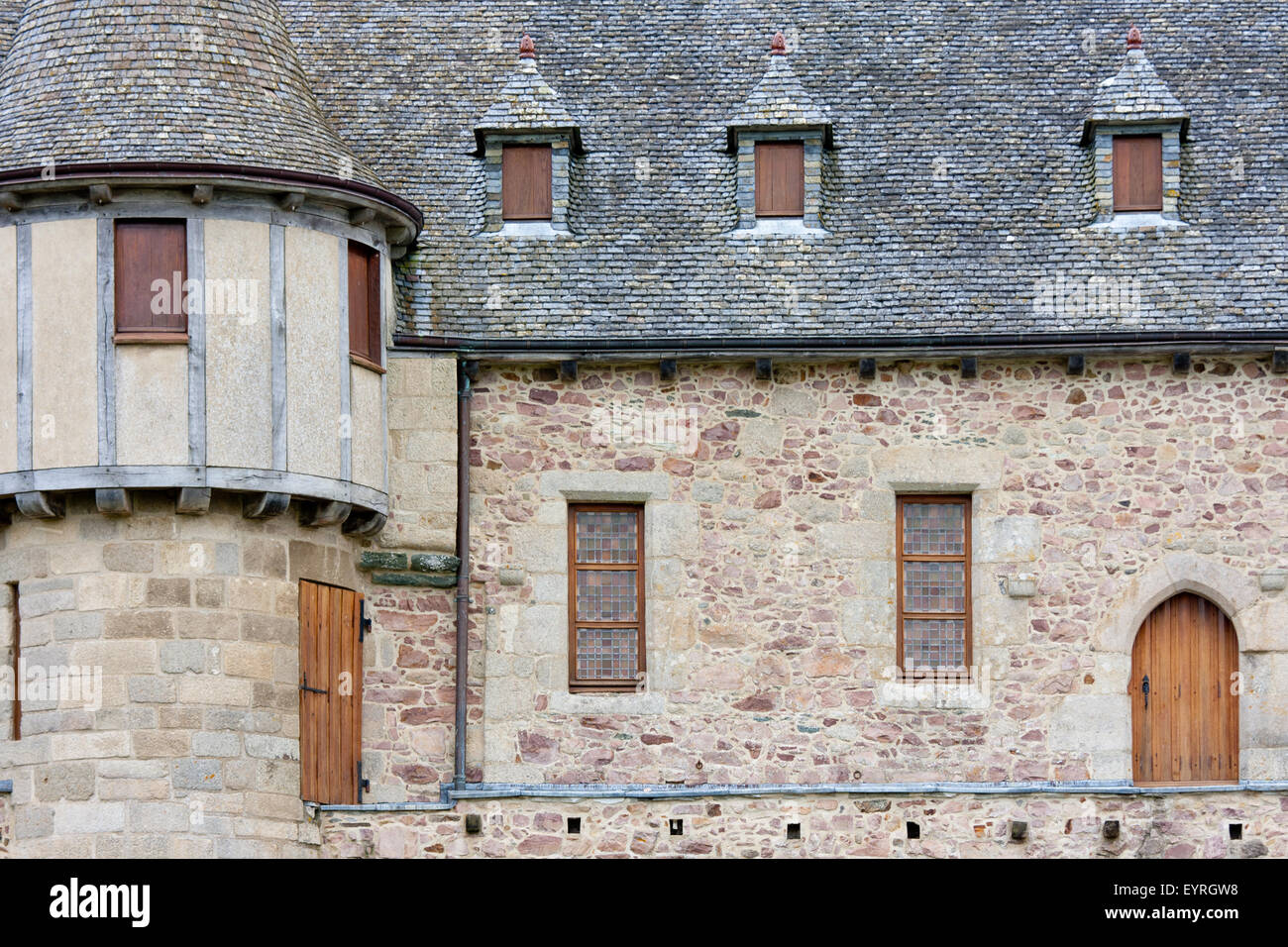 Chateau de la Roche, an old castle in Brittany, France Stock Photo - Alamy