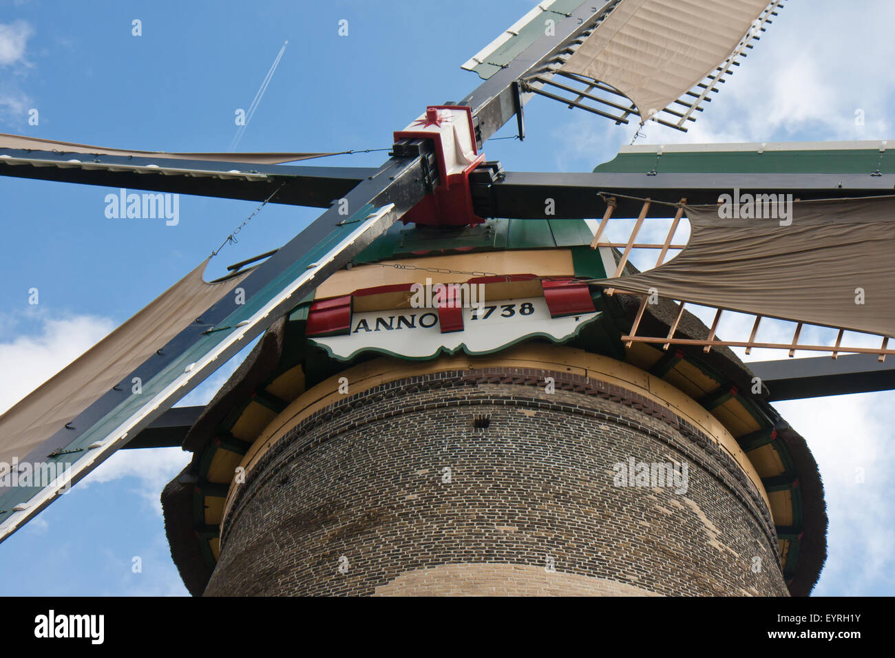 Dutch flour windmill landscape hi-res stock photography and images - Alamy