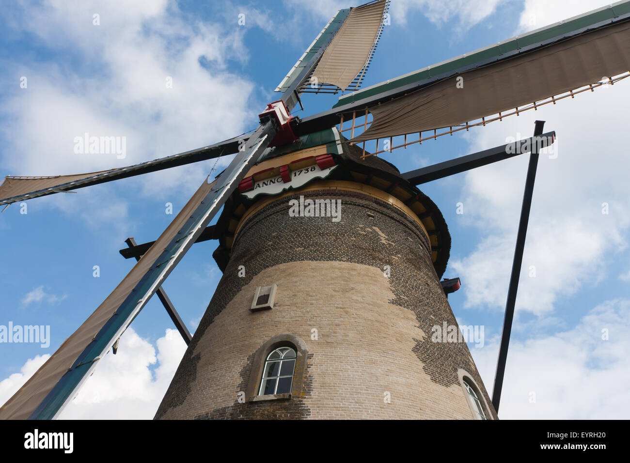 Front view of a historic Windmill in the Netherlands Stock Photo - Alamy