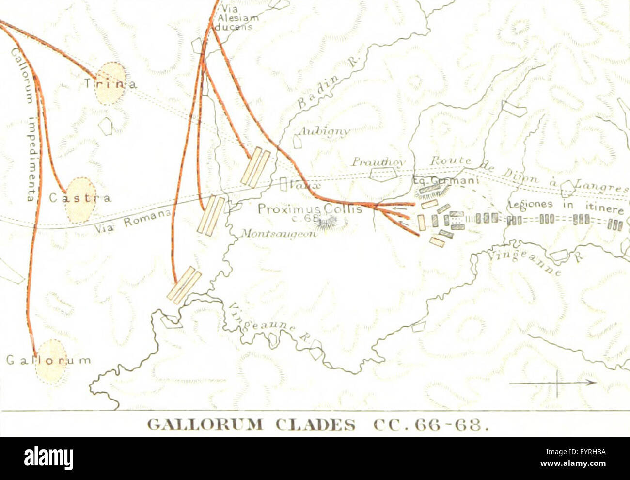 An image from 'Caesar's Seventh Campaign in Gaul,' showing a ...