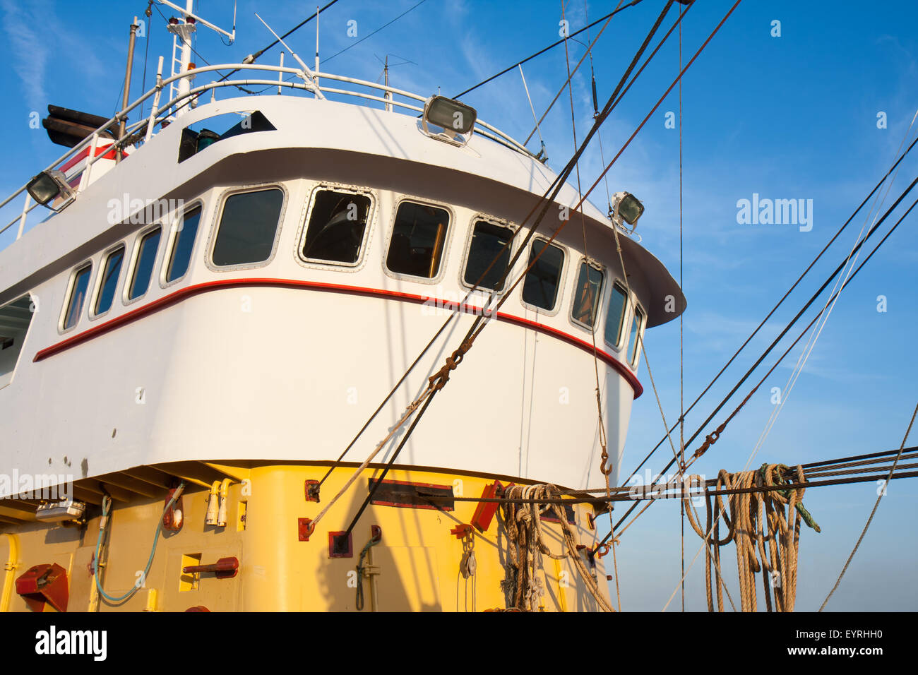 Trawler wheelhouse hi-res stock photography and images - Alamy