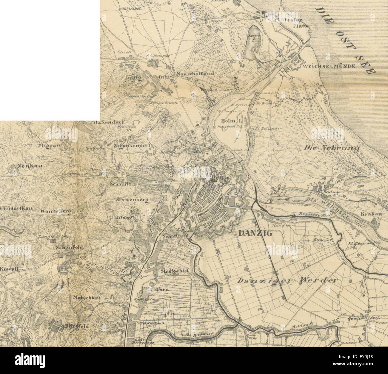 An image of a map extracted from page 1093 of 'Geschichte der Festungen ...