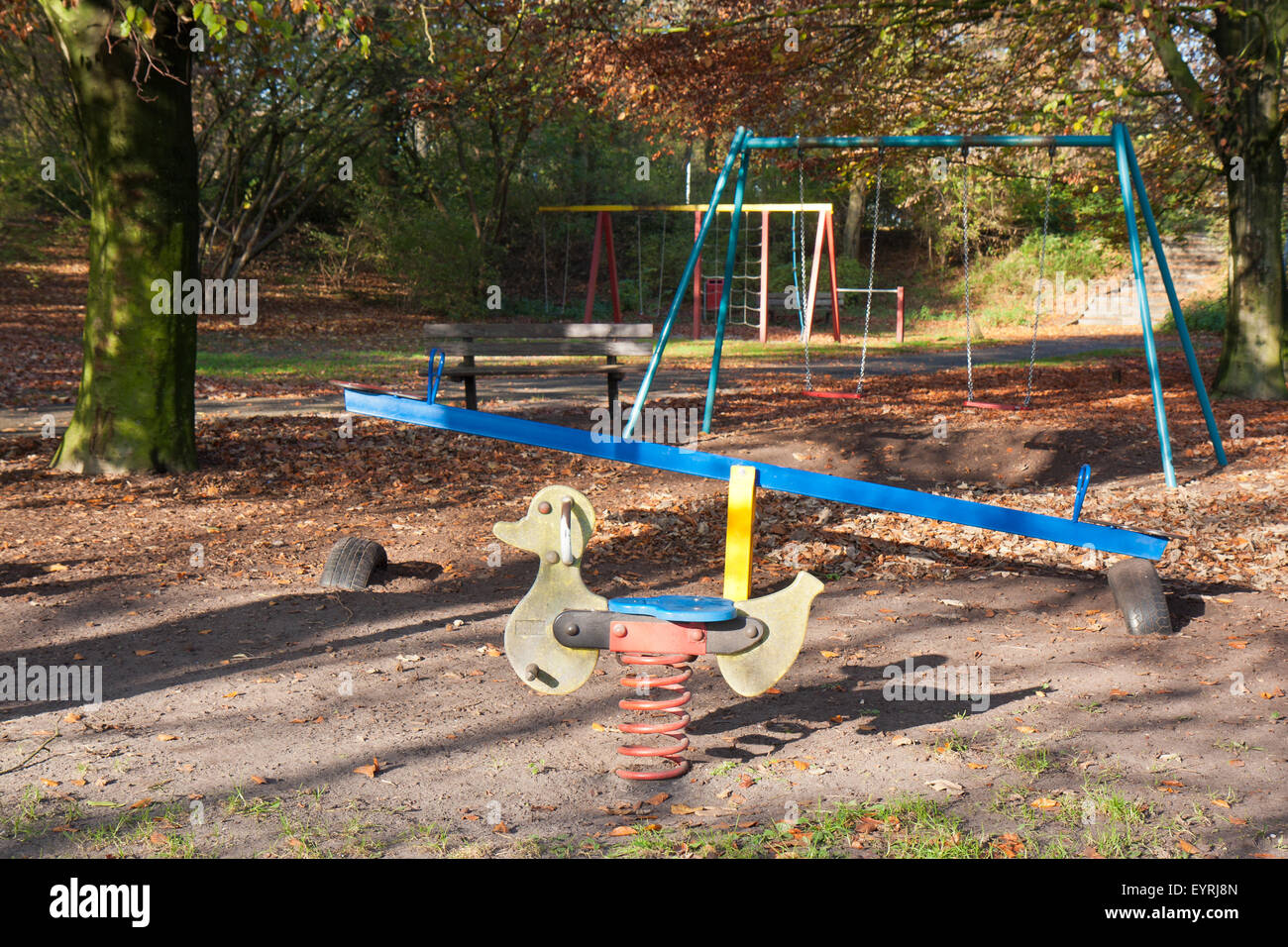 Dutch playground in the woods Stock Photo - Alamy