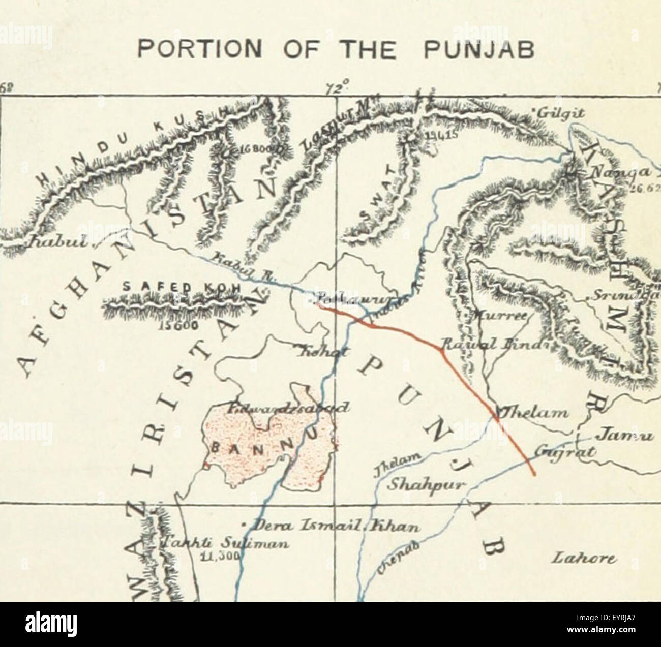 Pakistan india afghanistan map hi-res stock photography and images - Alamy