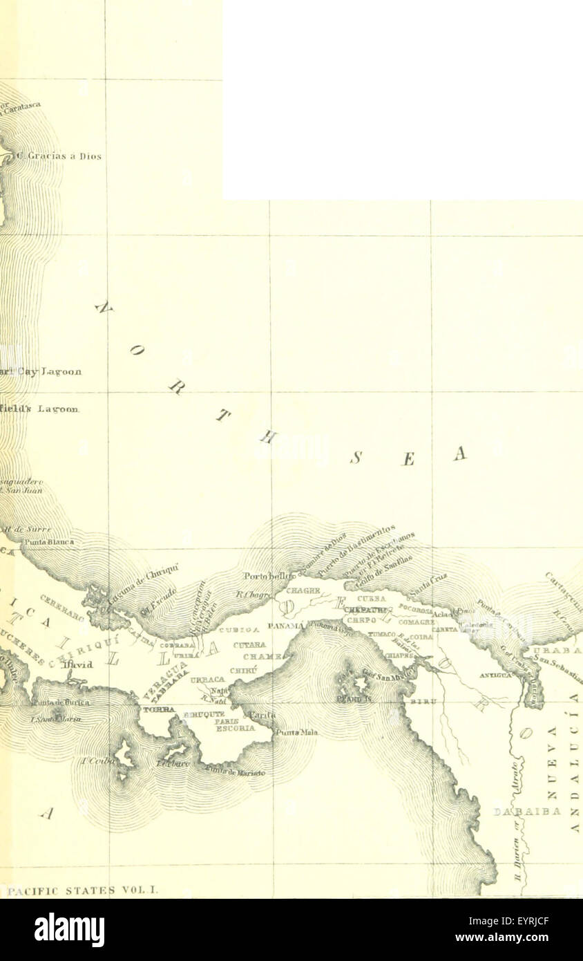 A map from 'History of the Pacific', showcasing the geographical layout ...