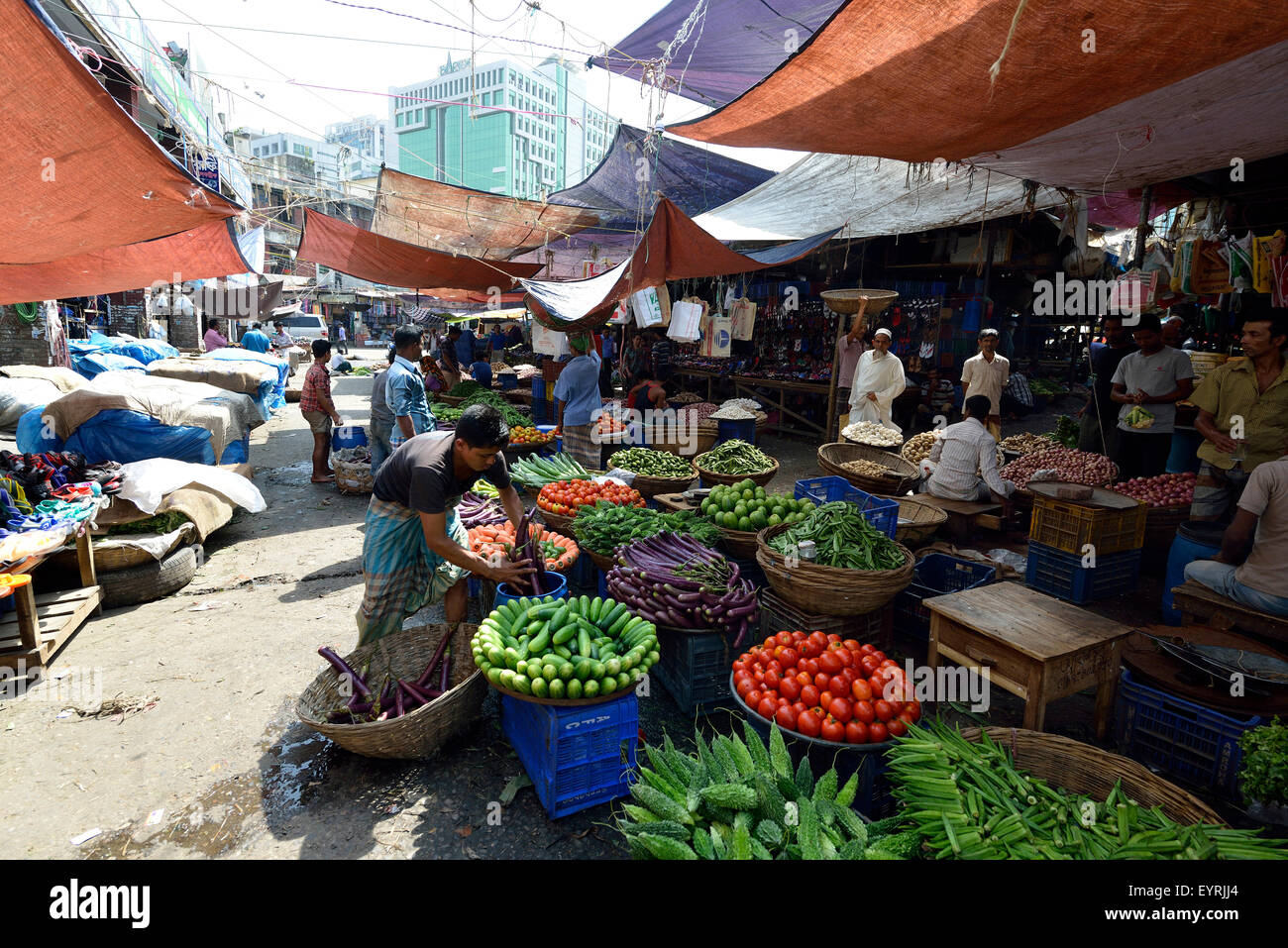 Market in Dhaka, Bangladesh, Asia Stock Photo - Alamy