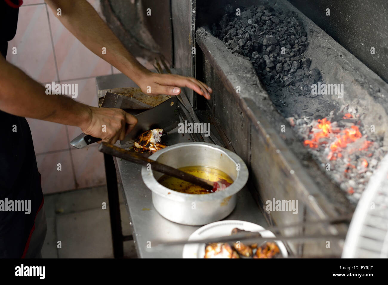 Kitchen in restaurant in Dhaka, Bangladesh, Asia Stock Photo - Alamy