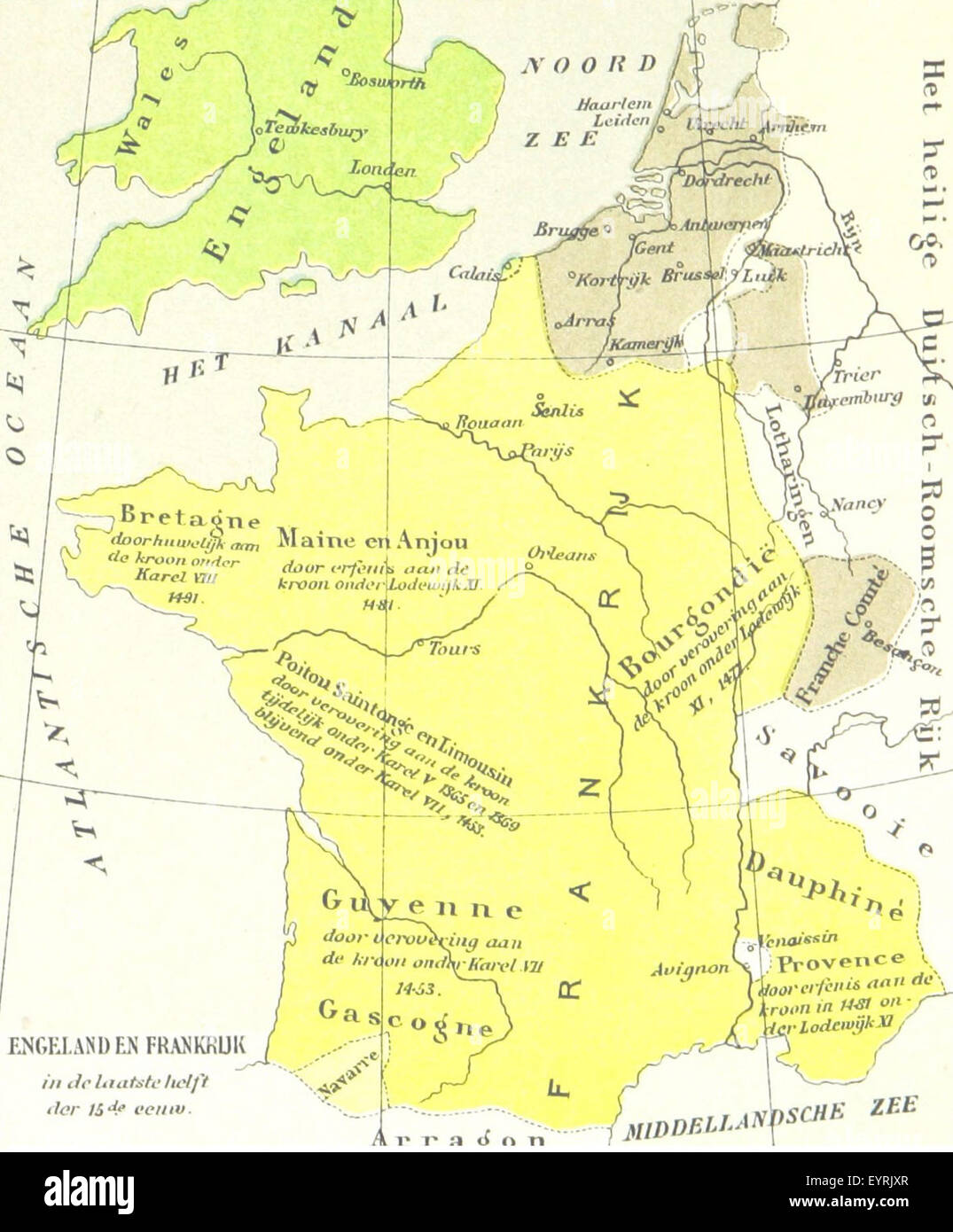 Page 87 of 'Overzicht der algemeene' displays a map focusing on a ...