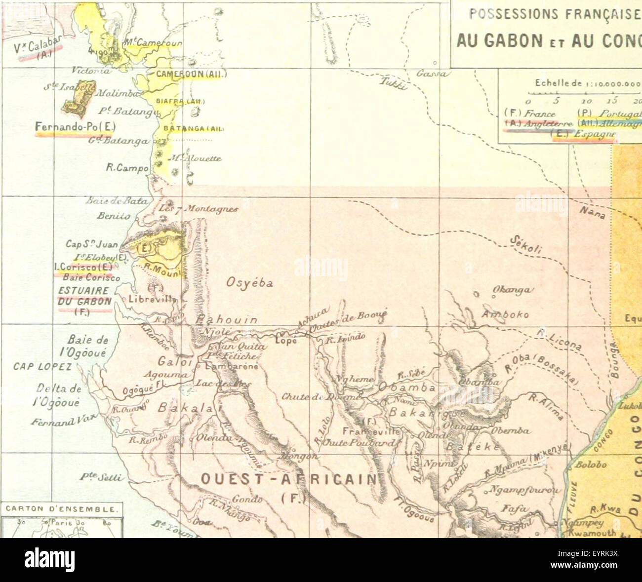 A geographic map extracted from a Flickr image, illustrating ...