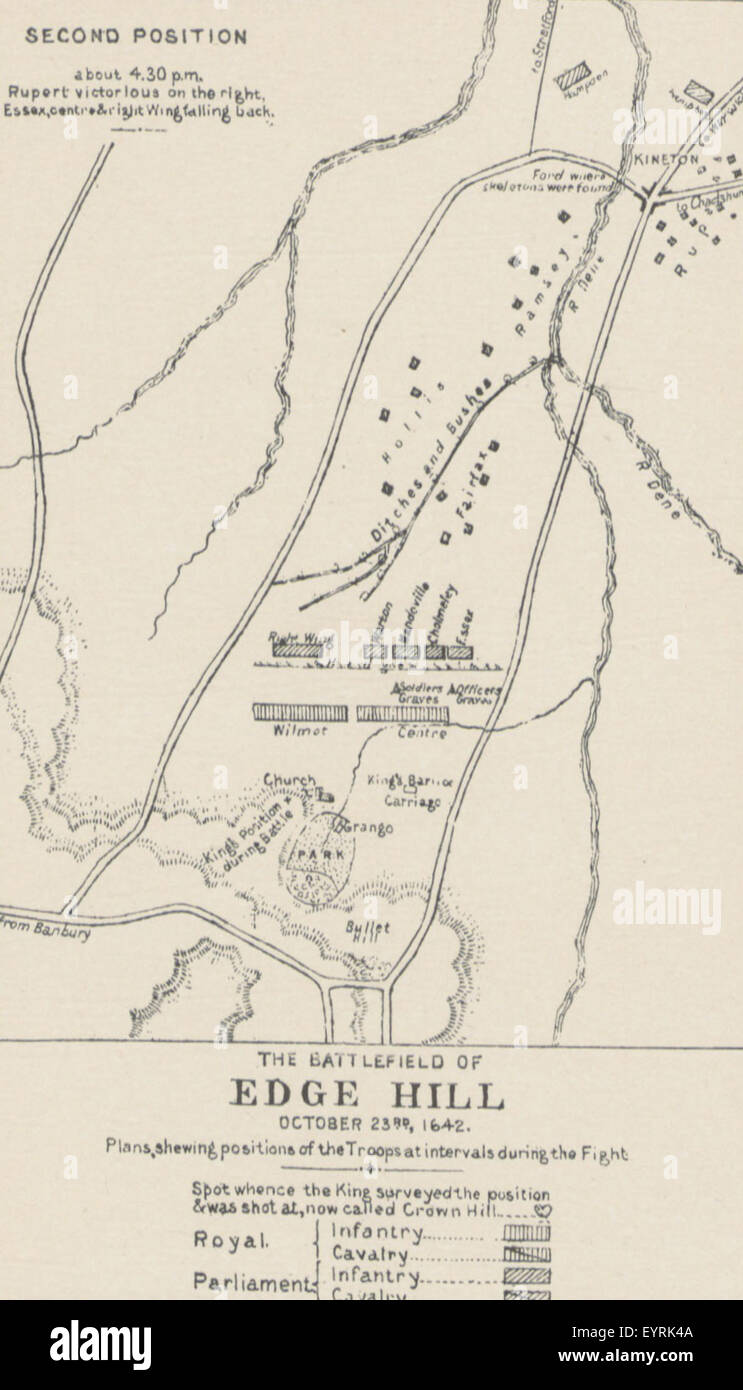A map from 'Rambles round Edge Hills', illustrating the geographical ...