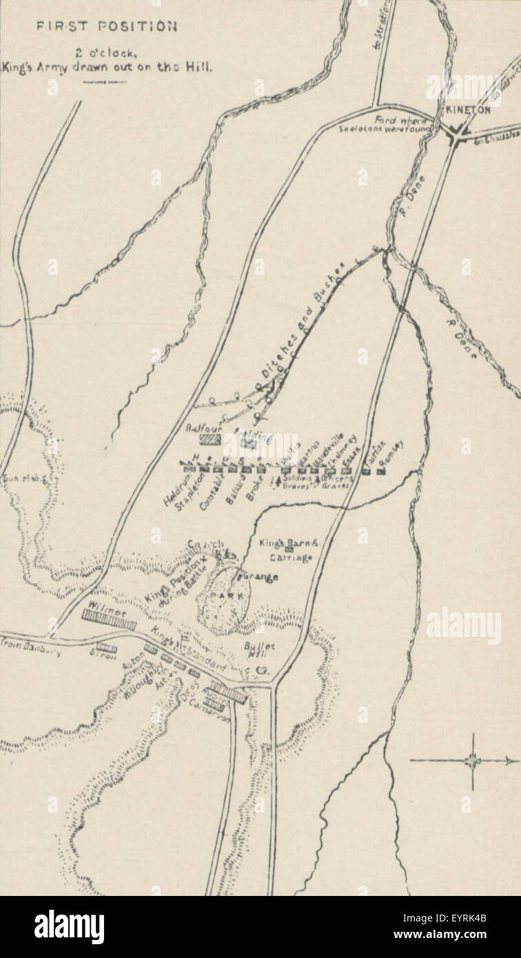 A map extracted from 'Rambles round Edge Hills,' showcasing the ...