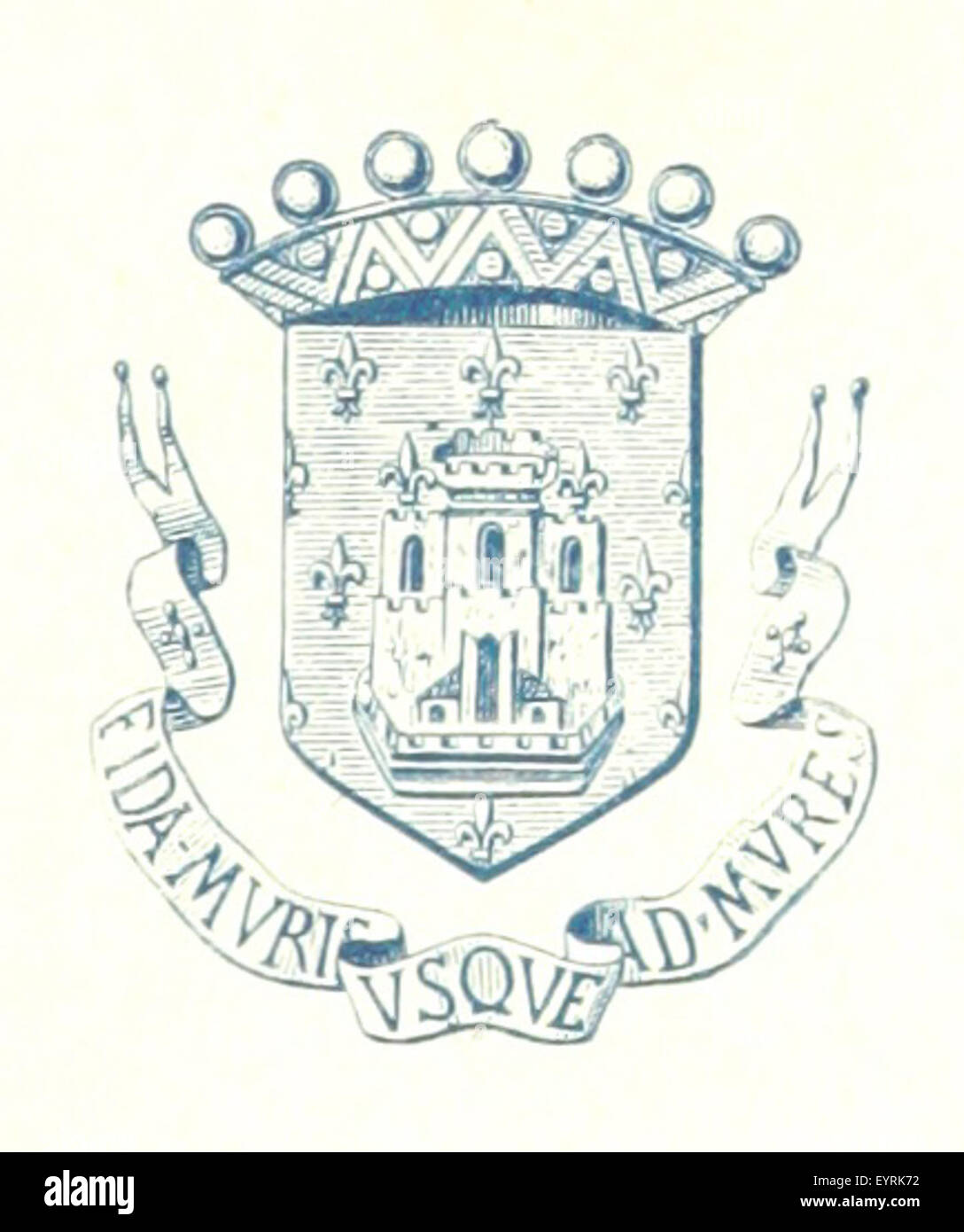 An image from page 9 of 'Histoire de Melun', depicting the historical ...